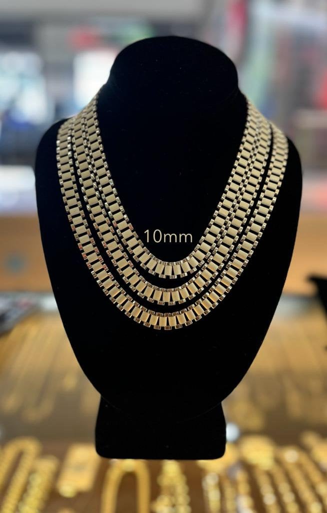 10k Gold 10mm,12mm, 14mm, 16mm Presidential link Chain , Gold Link Cha ...